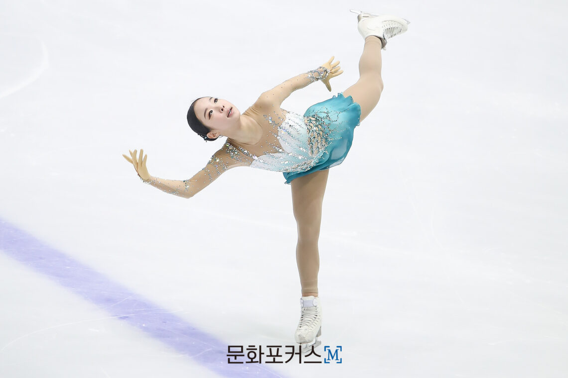 현장스케치 윤서진목일중 2023 전국남녀 피겨스케이팅 회장배 랭킹대회 프리 스케이팅 문화포커스